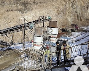 Limestone crushing and screening production line process flow