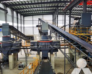 Two stage stone crusher plant configuration